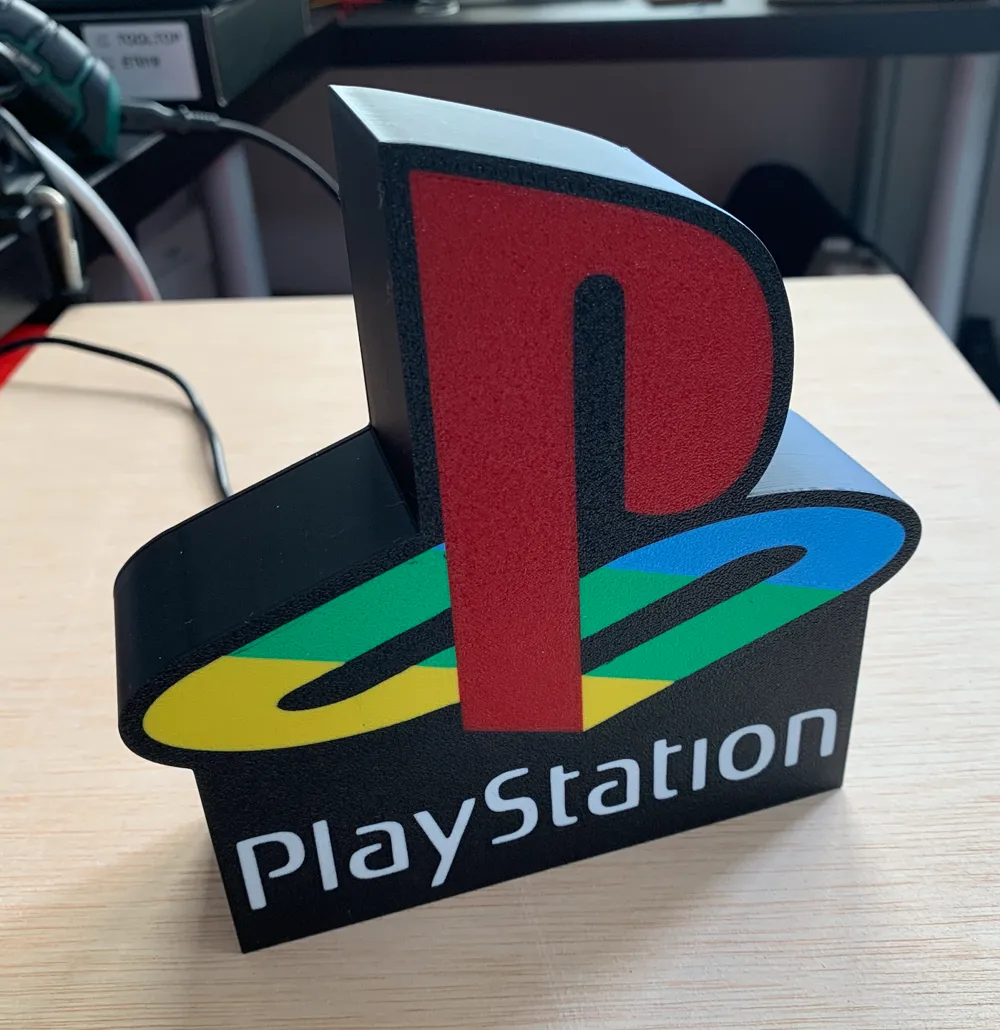 Playstation lamp (6 colors and 1 AMS explanation) Remixed by McFly MakerWorld: Download Free 3D ...
