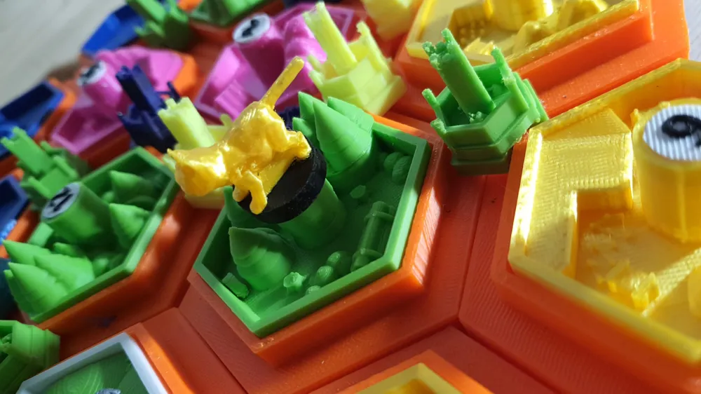 Catan - Hex Square by Codrut MakerWorld: Download Free 3D Models