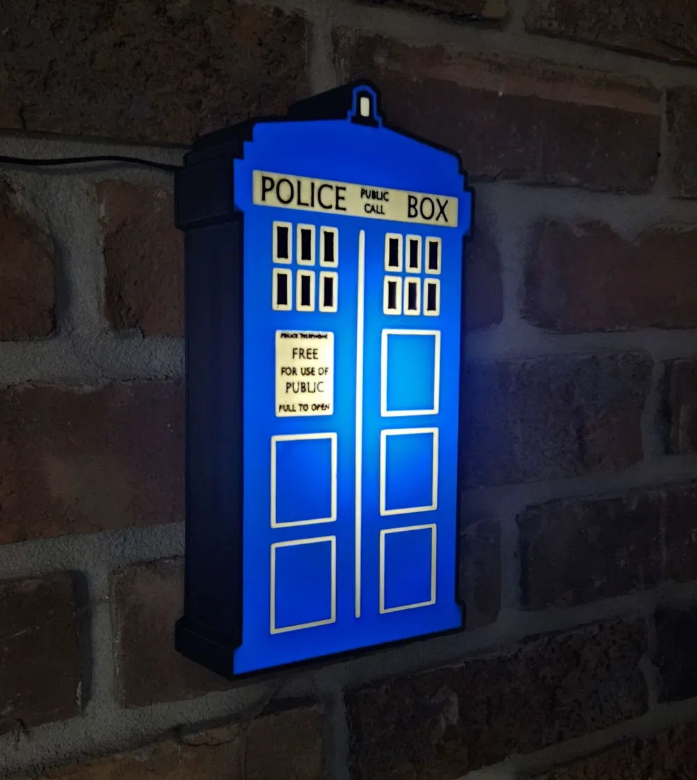 Dr. Who Tardis Lightbox by KF Designs - MakerWorld