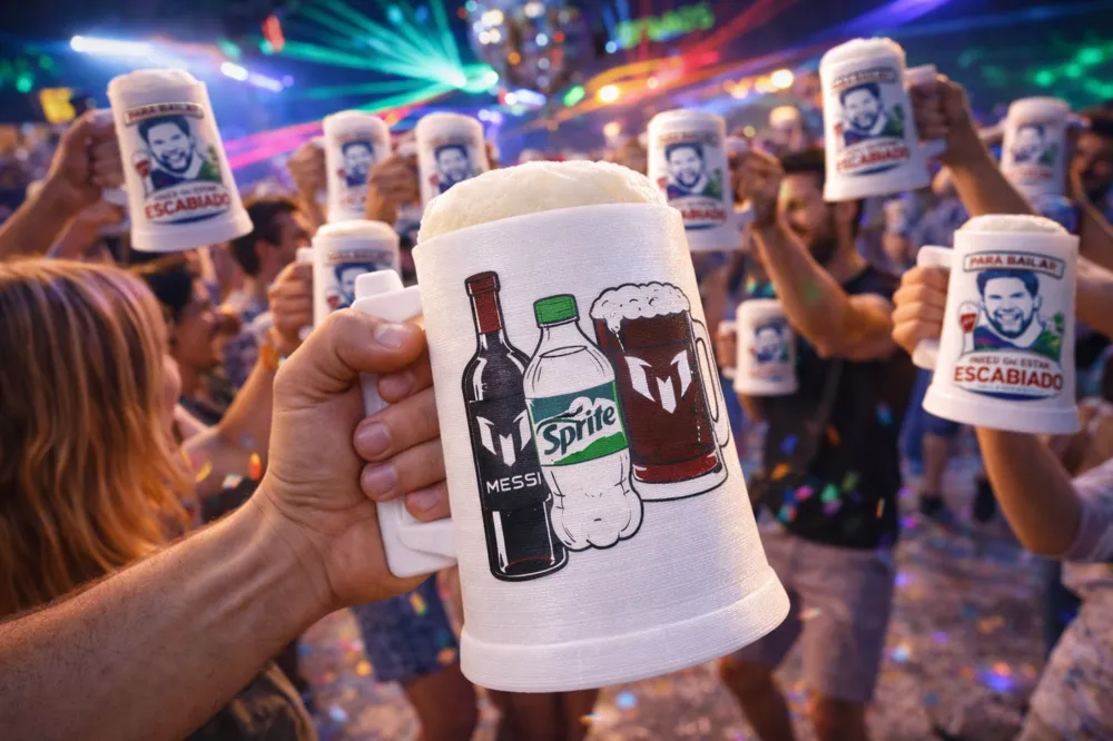 Vin et Sprite logo de Messi pour chope bière maté - Modèle d'Impression ...