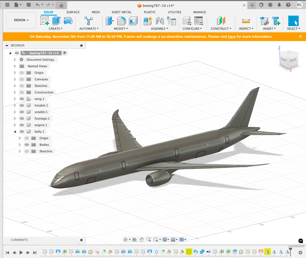 Boeing 787-10 Dreamliner 1:200 by Walter Aviation MakerWorld: Download Free 3D Models