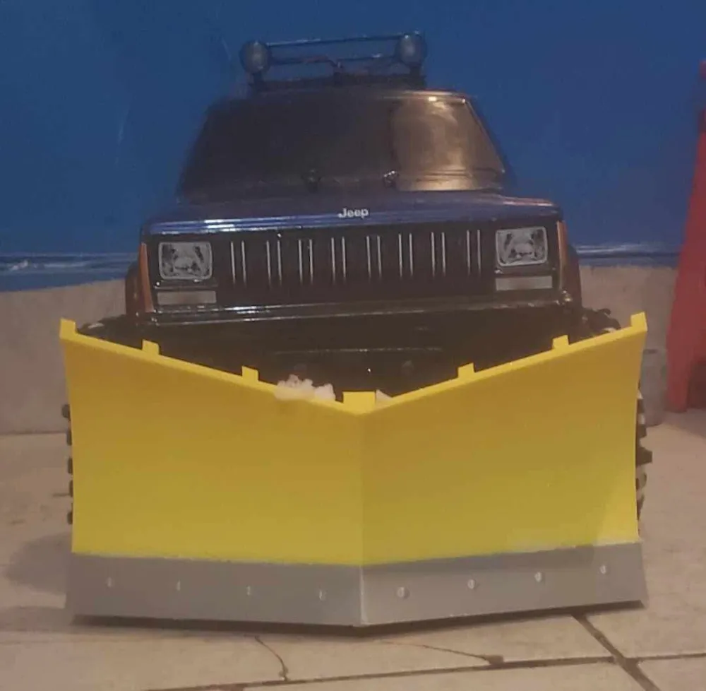 Rc V snow plow 1/8 1/10 Remixed by simZnet MakerWorld: Download Free 3D Models