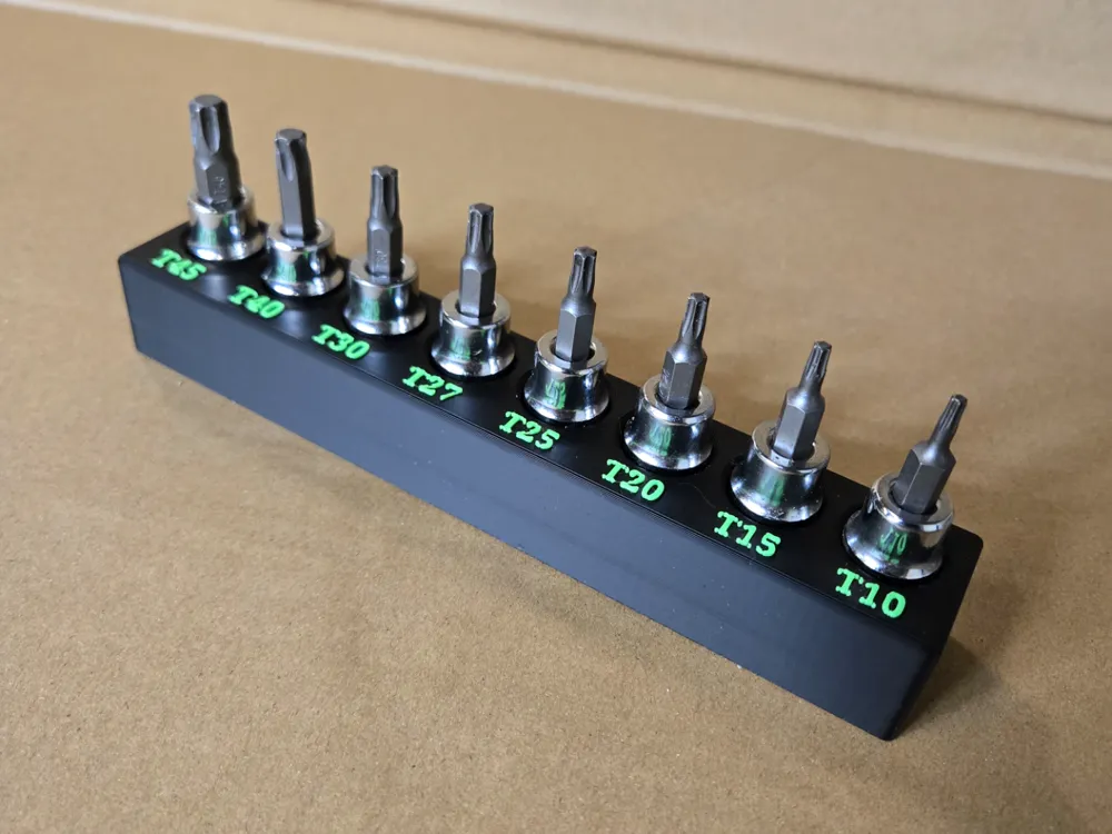 TEQ Correct Pro 3/8 Torx Bit Socket Set Holder by ChopperOriginals ...