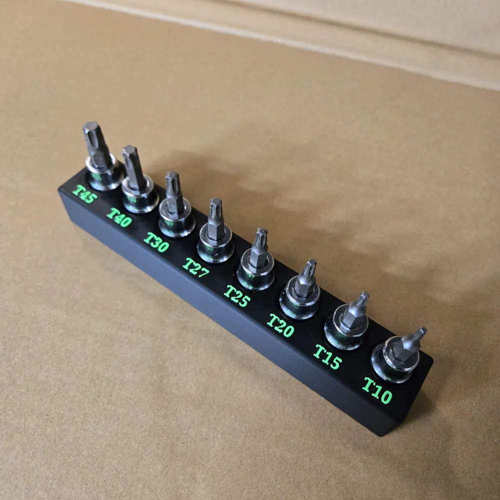 TEQ Correct Pro 3/8 Torx Bit Socket Set Holder by ChopperOriginals ...