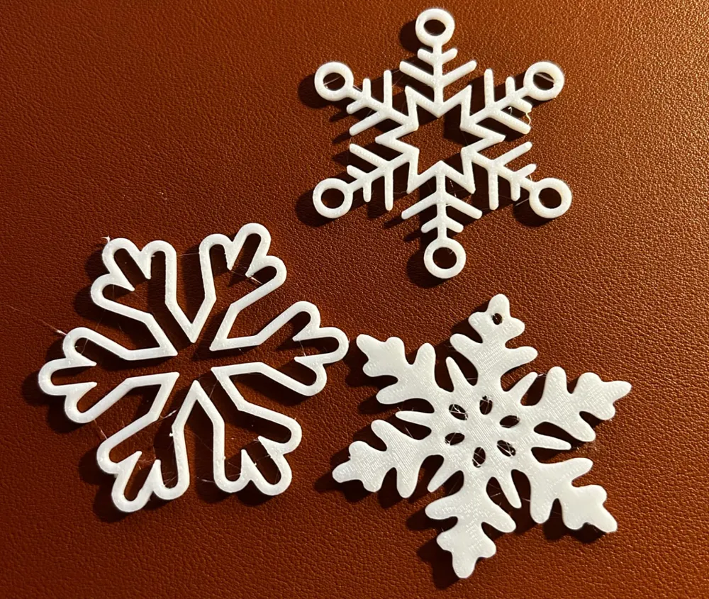 Snow flakes. - Free 3D Print Model - MakerWorld