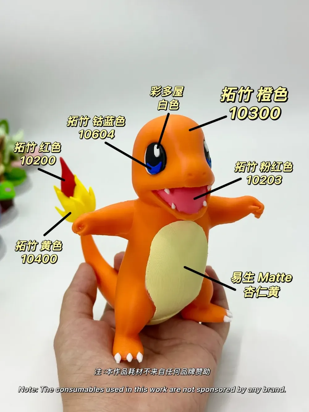 Pokémon #004 Charmander Pokédex Entry No AMS assembly required by ...