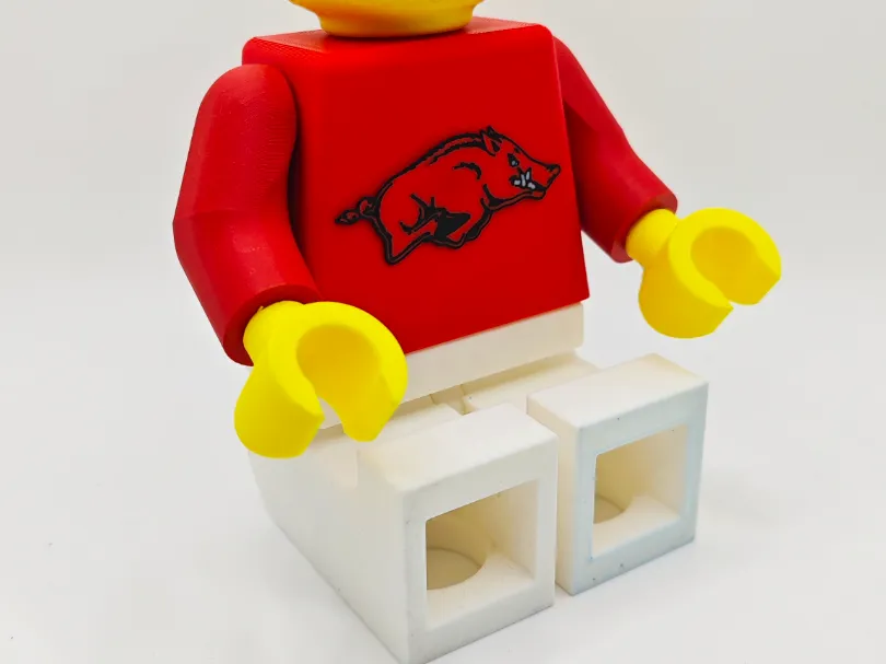 Brick Man - Arkansas Razorbacks (500%) by P78 - MakerWorld
