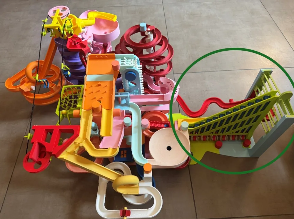 Kugelbahn 003 8-Wege 12 Zylinder Addon von MplusM MakerWorld: Kostenlose 3D-Modelle herunterladen