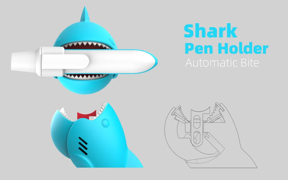 Shark Pen Holder by wuguigui - MakerWorld