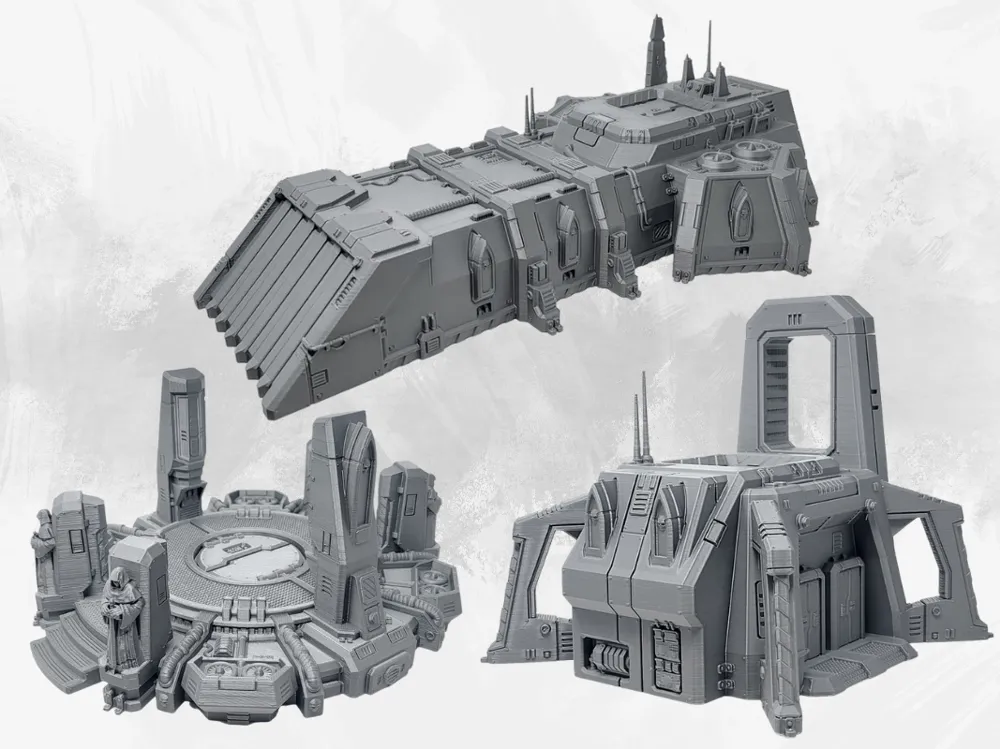 Wargame terrain Armored Plasma Generator - Free 3D Print Model - MakerWorld