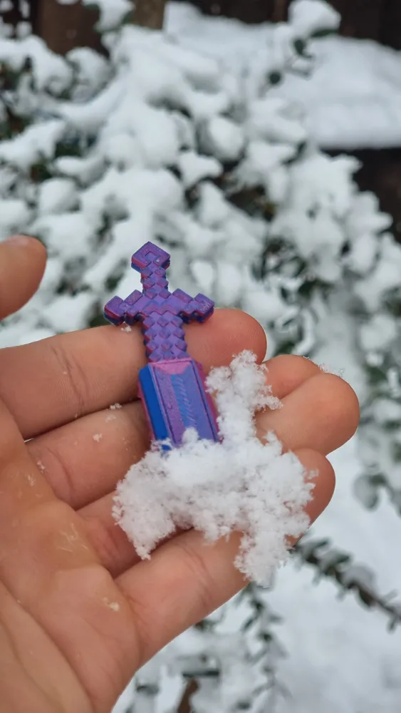 MINECRAFT SWORD FIDGET - Free 3D Print Model - MakerWorld