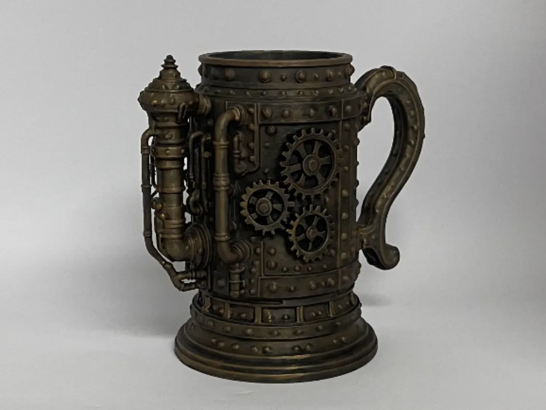 Steampunk Mug for EU 0.5L Can - Free 3D Print Model - MakerWorld