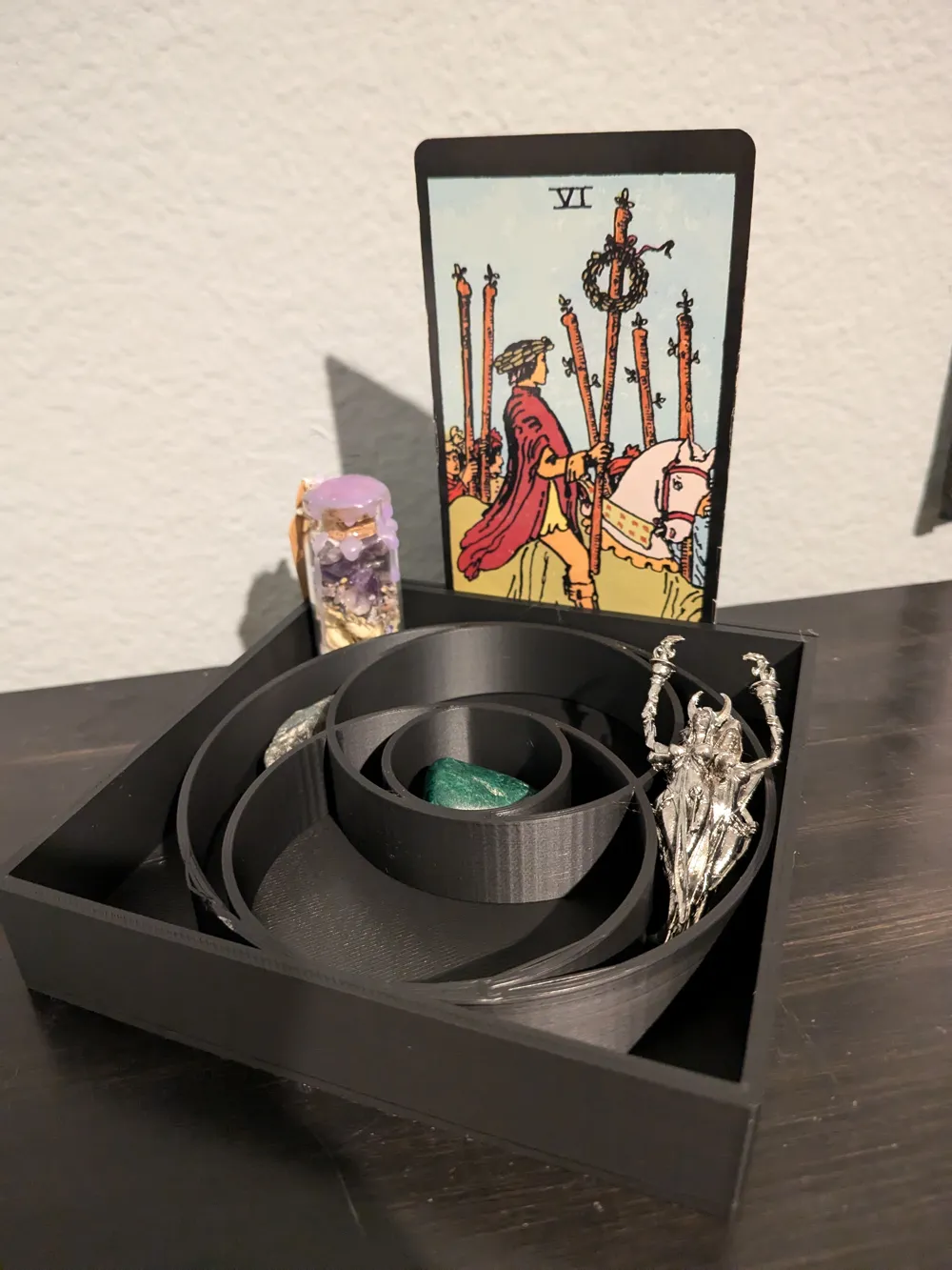 Tarot Card Display & Ritual Tray - Witchy Altar by melverusMakerWorld ...