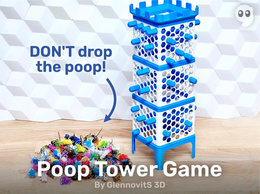 Poop Tower Game (purge escape - jenga style) by GlennovitS 3D ...