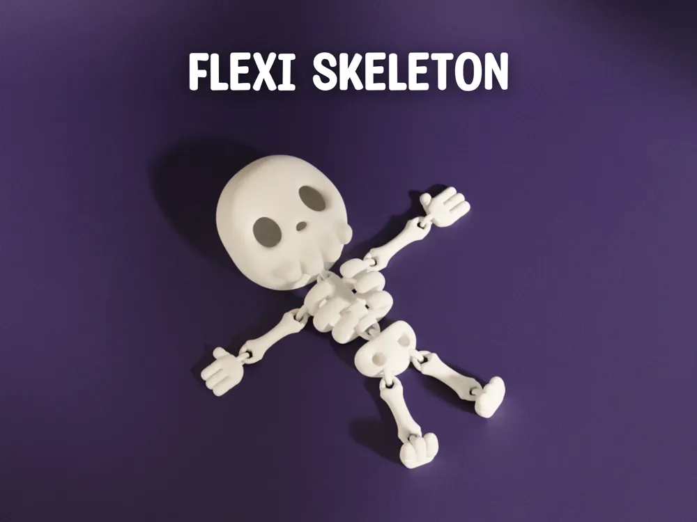 Cute Skeleton Articulated Flexi - Free 3D Print Model - MakerWorld