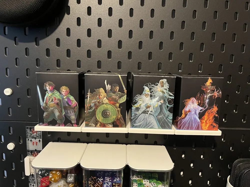 MTG Deck box holder/Shelf for Ikea Skadis Pegboard by Joshua3D - MakerWorld