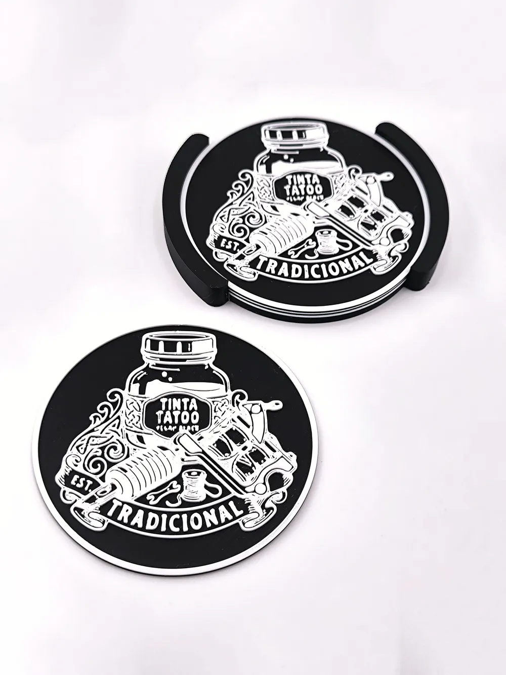tattoo coaster - Free 3D Print Model - MakerWorld