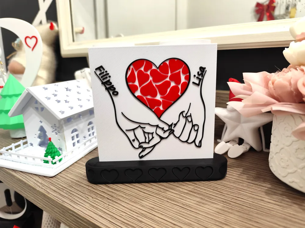 Love Frame with customizable name by 3DItaly MakerWorld: Download Free ...