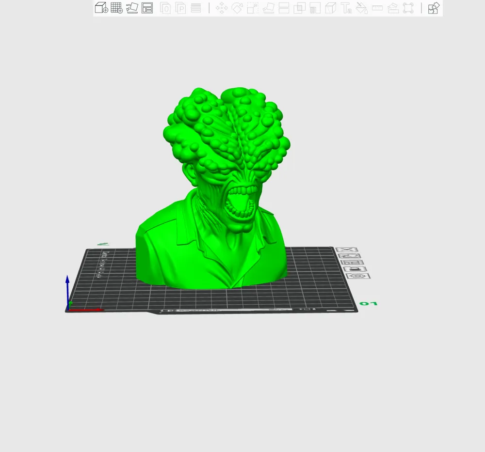 Bust of a Clicker from The Last Of Us by Daniel MakerWorld: Download Free 3D Models