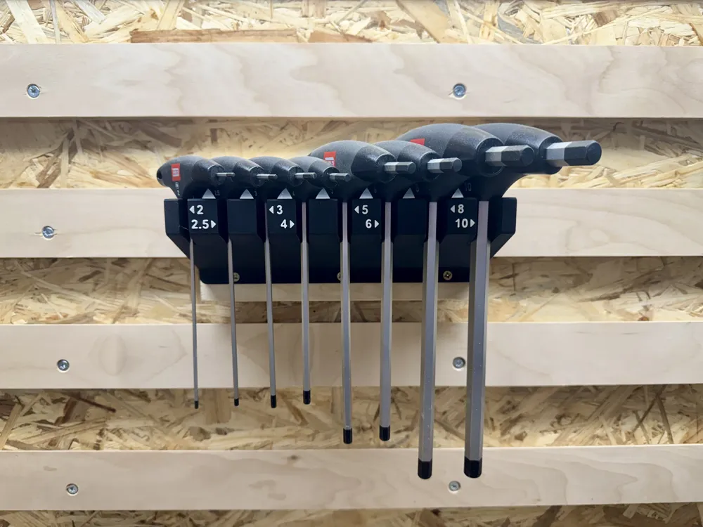 T-Hex Key Holder (Wall Mount) - Free 3D Print Model - MakerWorld