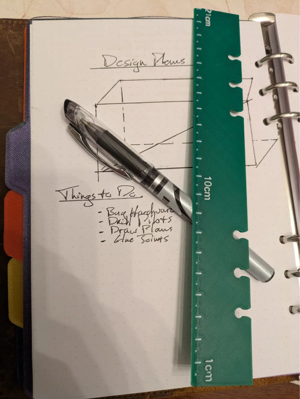 Ruler for A5 Binders and journals by aScottishMoose - MakerWorld