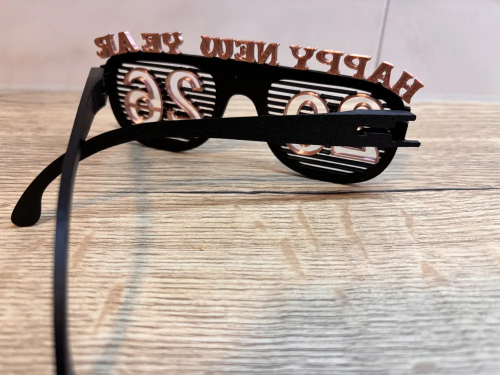 New year 2026 glasses by 3d cool prints MakerWorld: Download Free 3D Models