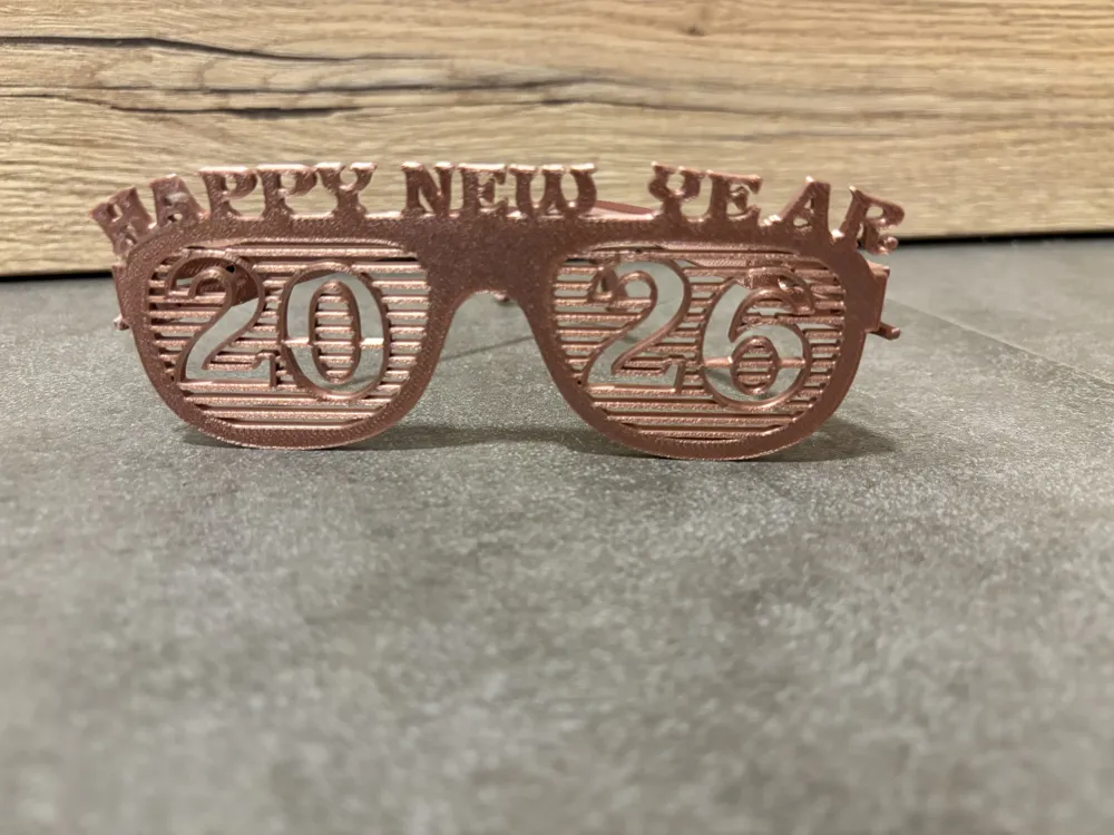 New year 2026 glasses by 3d cool prints MakerWorld: Download Free 3D Models