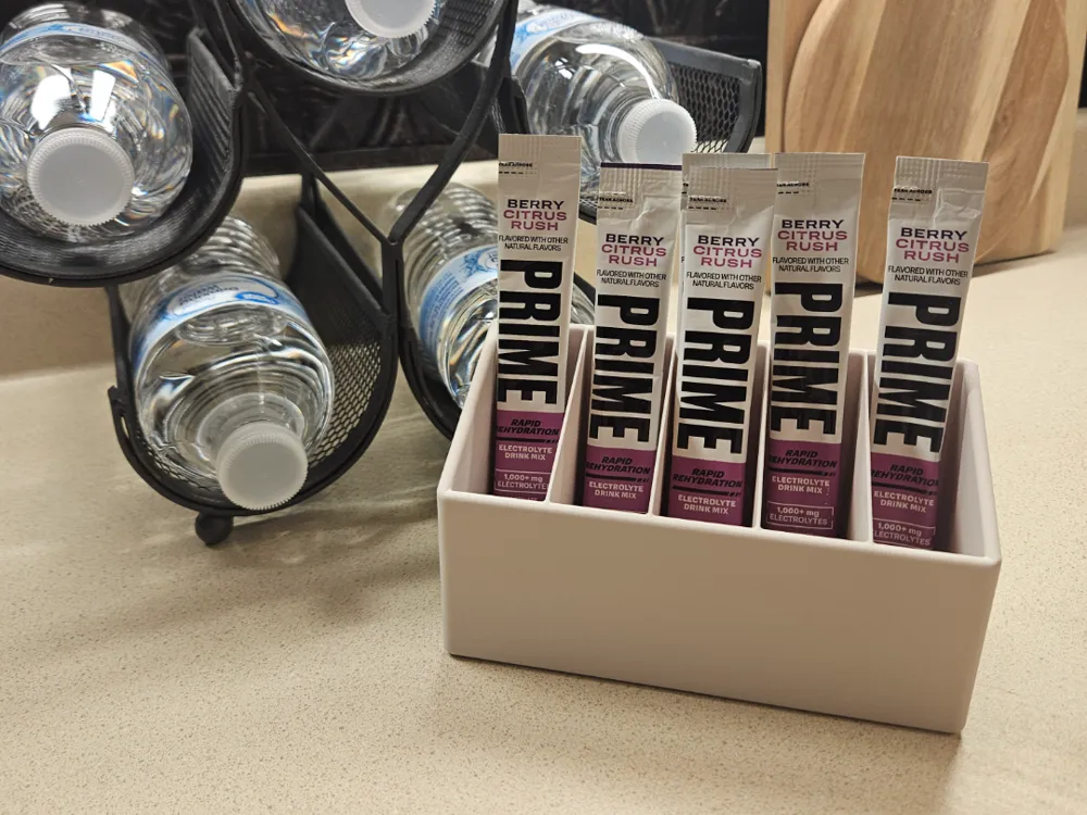 Prime Drink Mix Holder x5 - Free 3D Print Model - MakerWorld