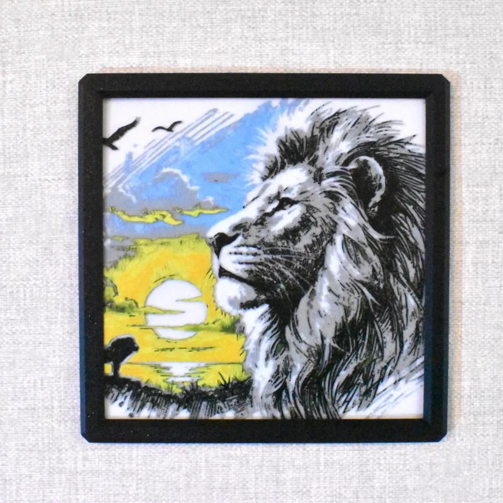 Mufasa Lion king Hueforge - Free 3D Print Model - MakerWorld