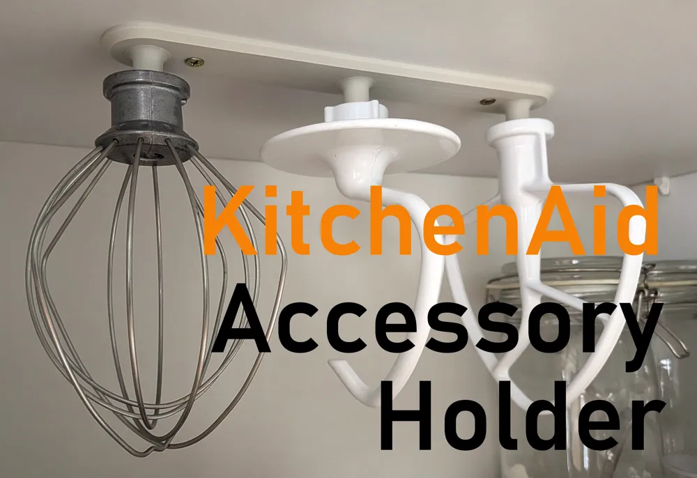 KitchenAid Accessory Holder (Under-Cabinet Mount) - Free 3D Print Model ...