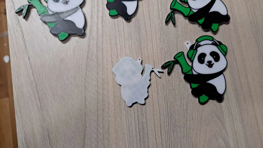 Cute Panda keychain by Lukasz_radom - MakerWorld