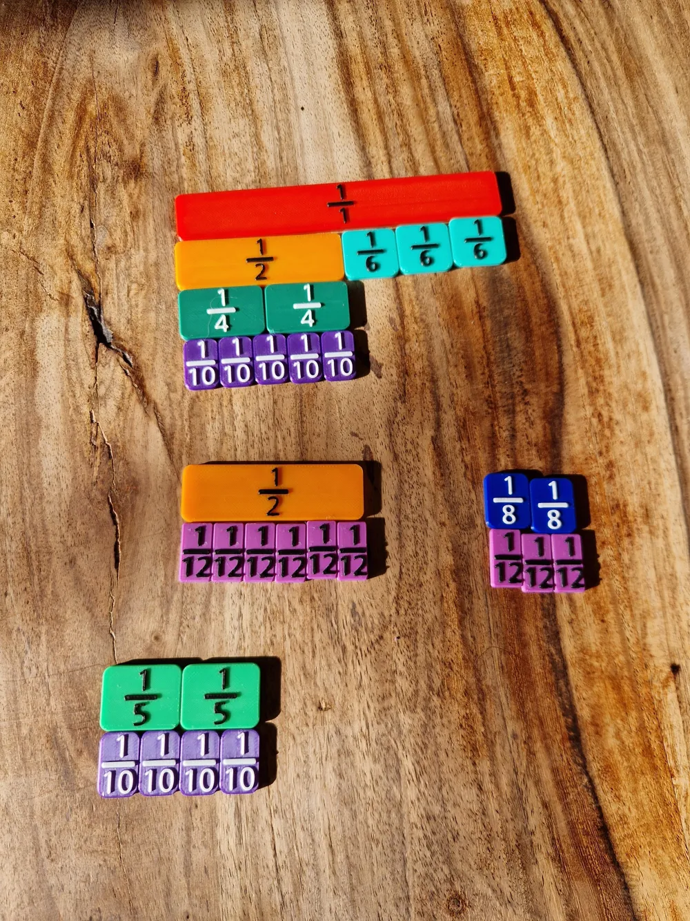Fraction Strips: Educational Math Tool (V2 Rework) - Free 3D Print ...
