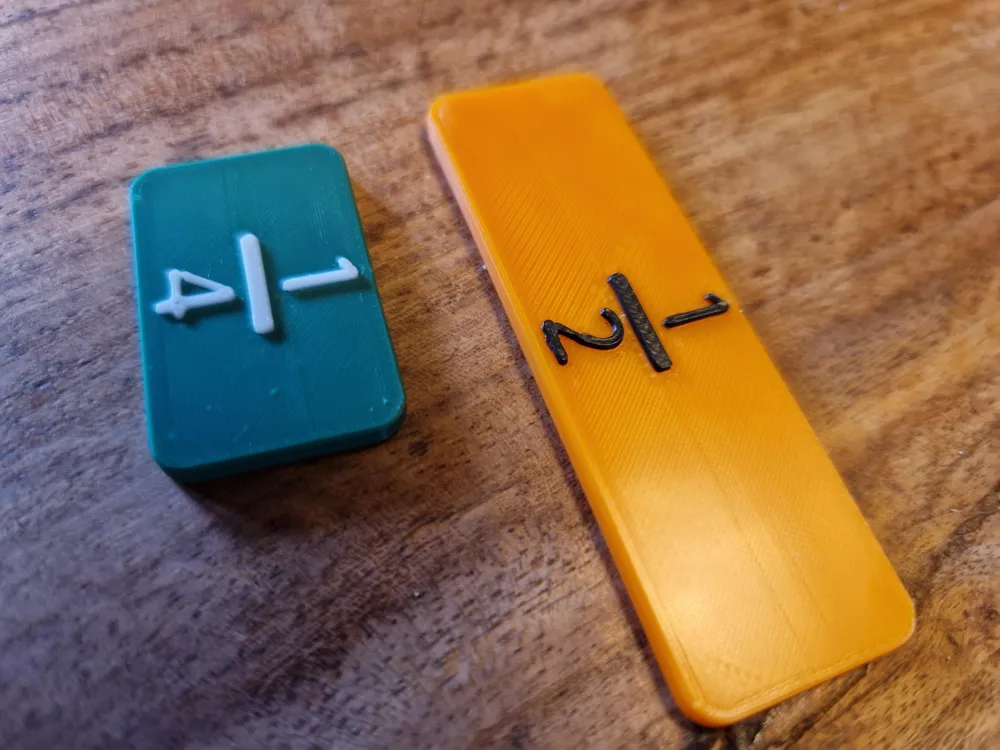 Fraction Strips: Educational Math Tool (V2 Rework) - Free 3D Print ...
