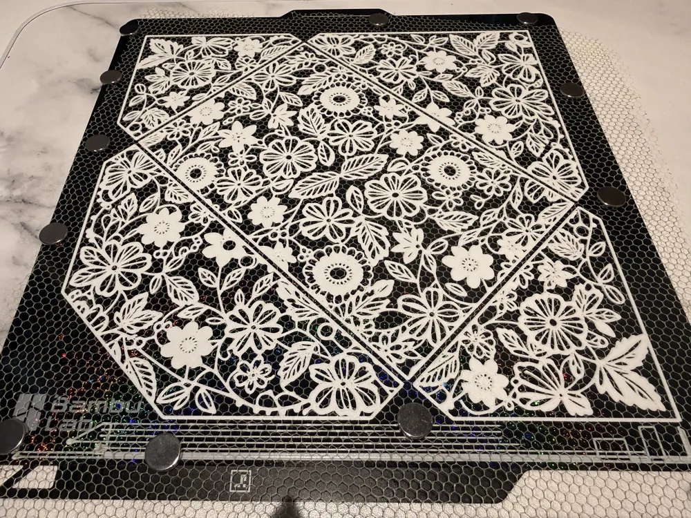 Summer floral envelope on tulle - Free 3D Print Model - MakerWorld