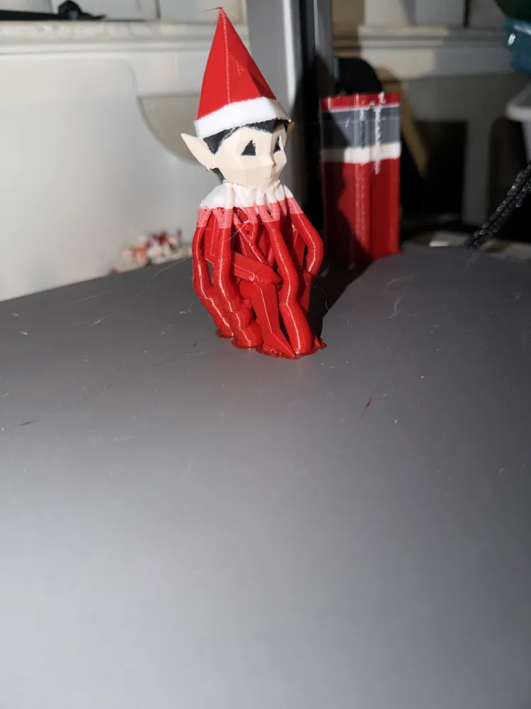 Low Poly Elf on the Shelf Sitting Holiday Figure by Wesley MakerWorld ...