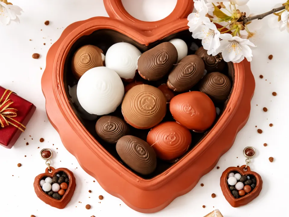 Heart Chocolate Bag Charm - Free 3D Print Model - MakerWorld