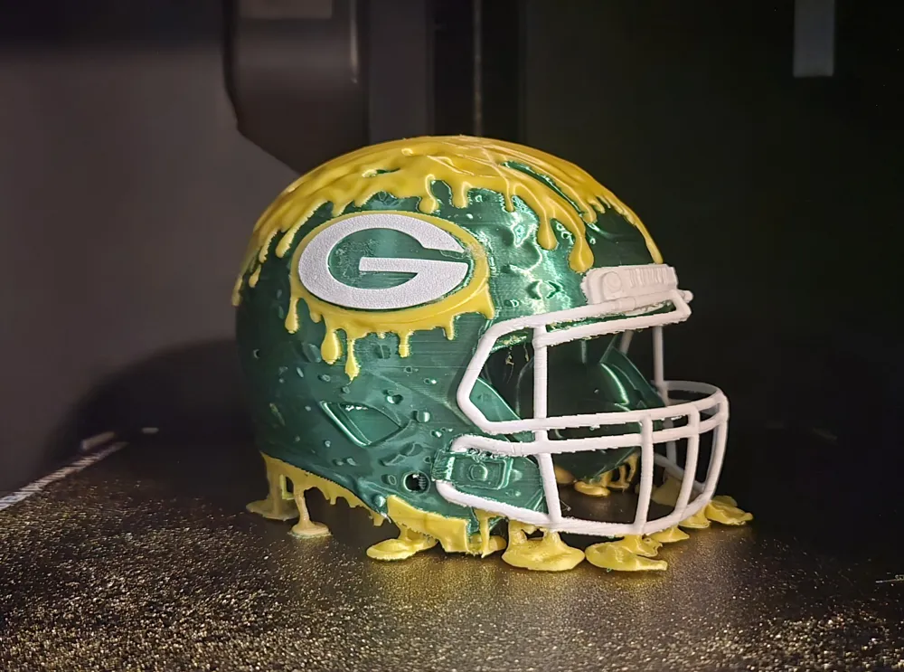 Green Bay Packers Mini Helmet - Free 3D Print Model - MakerWorld