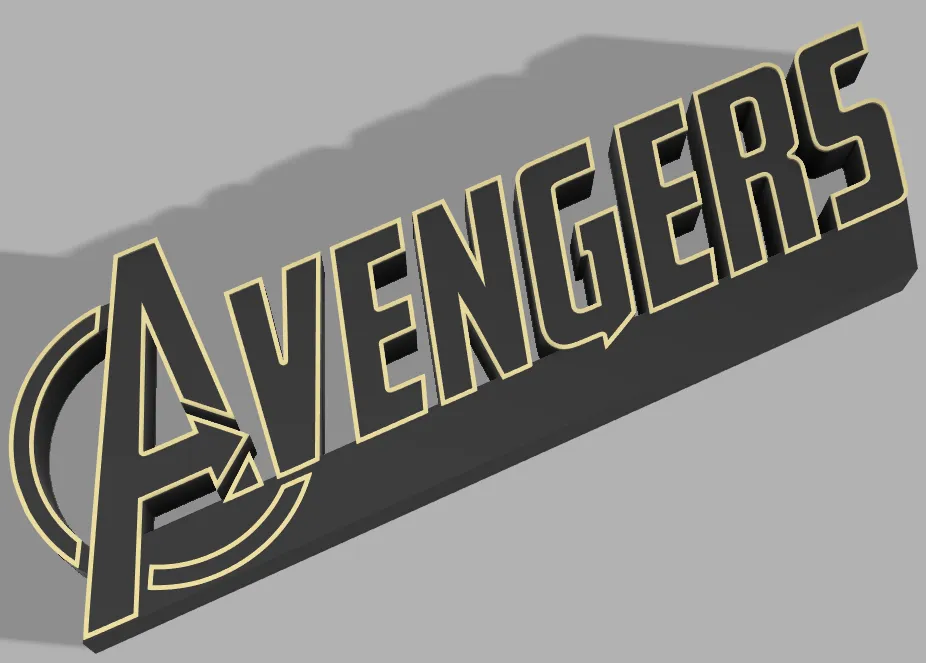 Avengers Logo Self-standing by WizPrint3D - MakerWorld