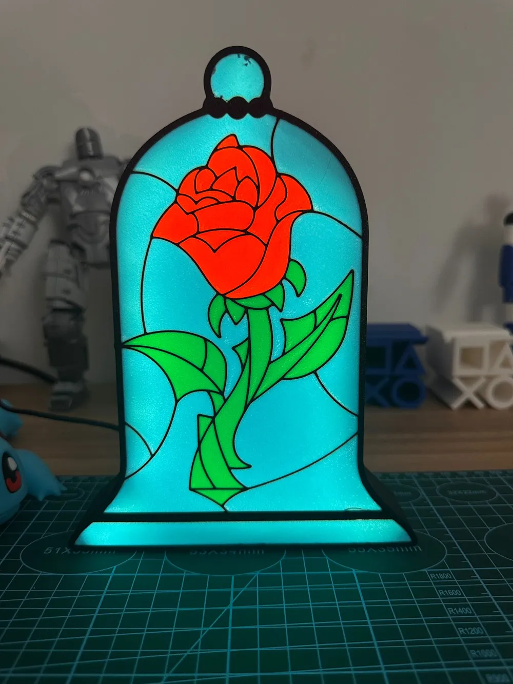 Lightbox Rose - Beauty and the Beast by andresgalan MakerWorld ...