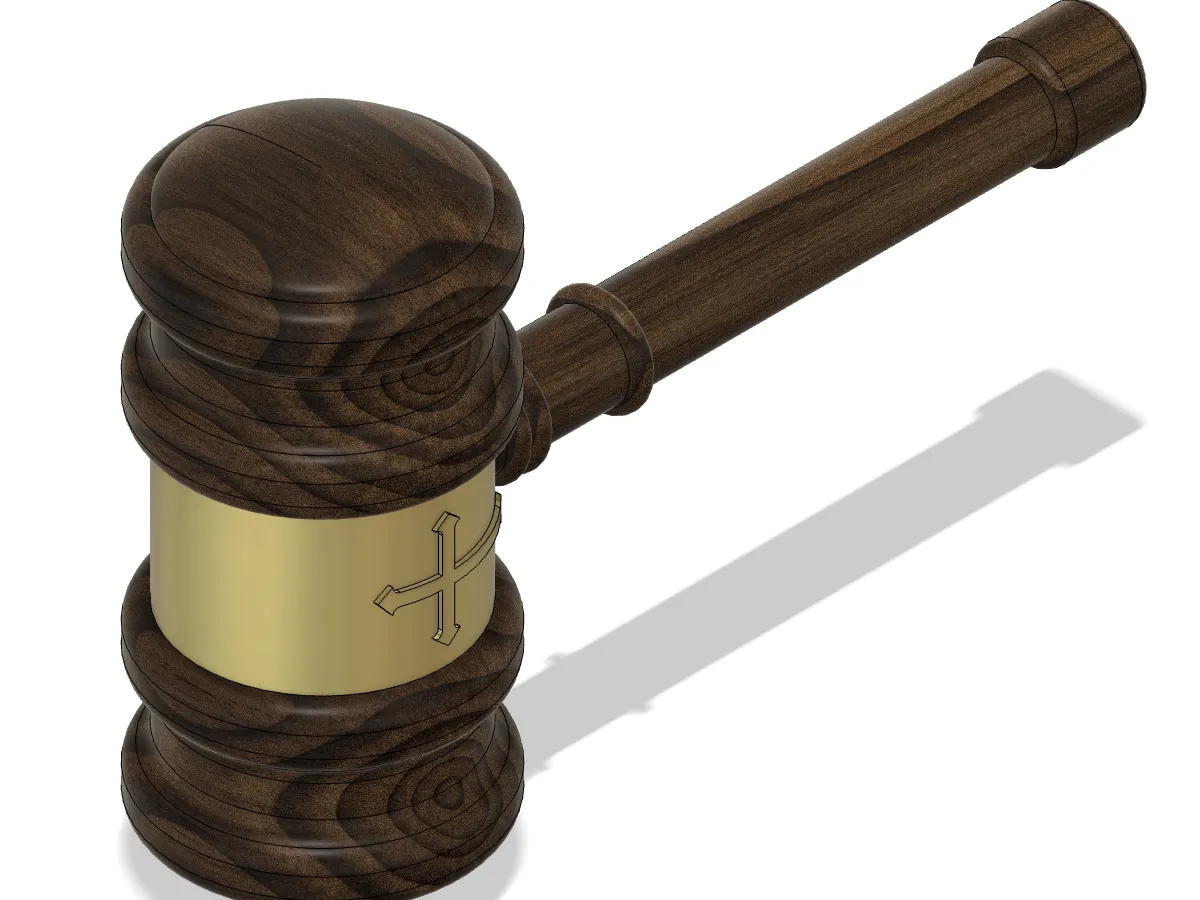 Higuruma's Gavel - Free 3D Print Model - MakerWorld