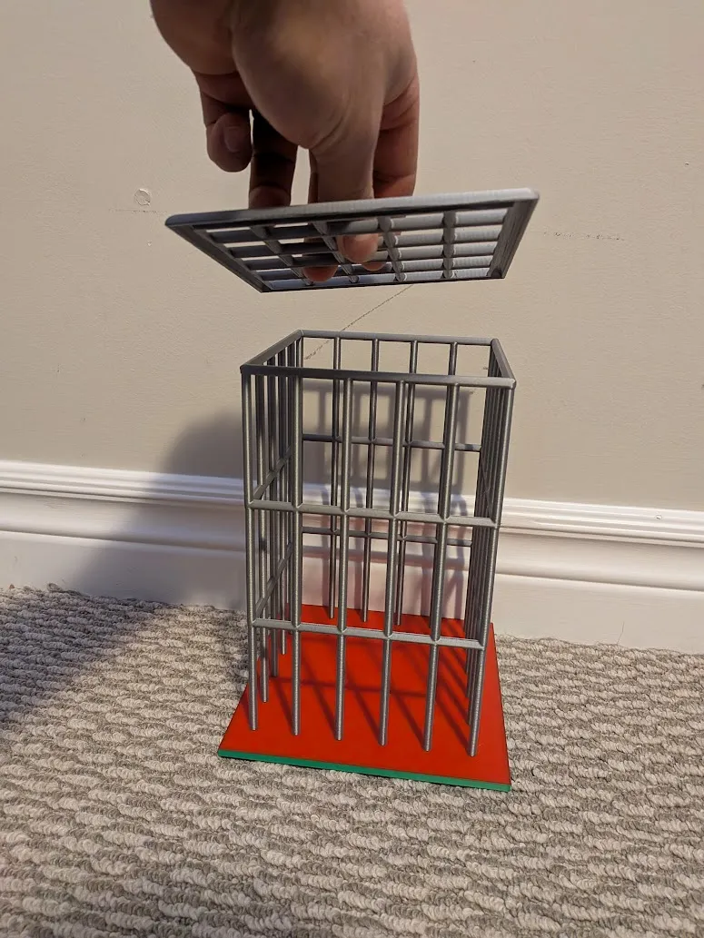 Version 2- Elf on the shelf prison/jail cell - Free 3D Print Model ...