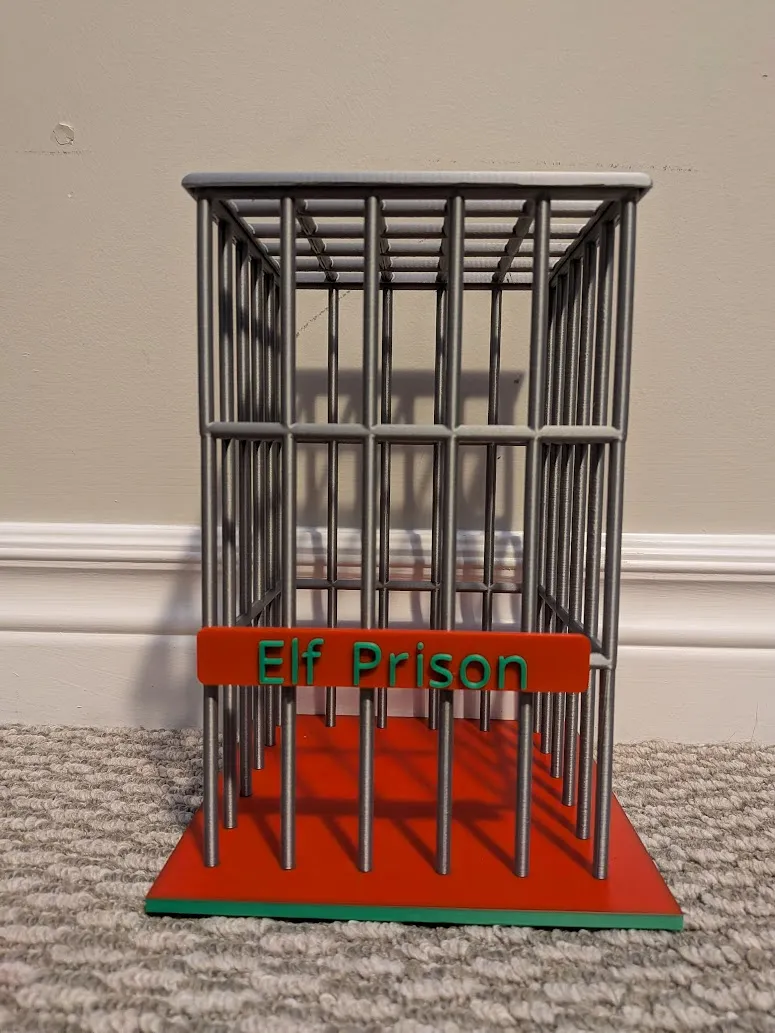 Version 2- Elf on the shelf prison/jail cell - Free 3D Print Model ...