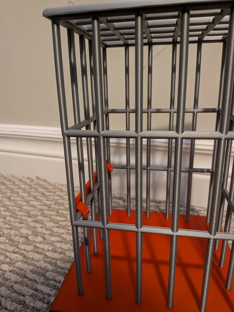 Version 2- Elf on the shelf prison/jail cell - Free 3D Print Model ...