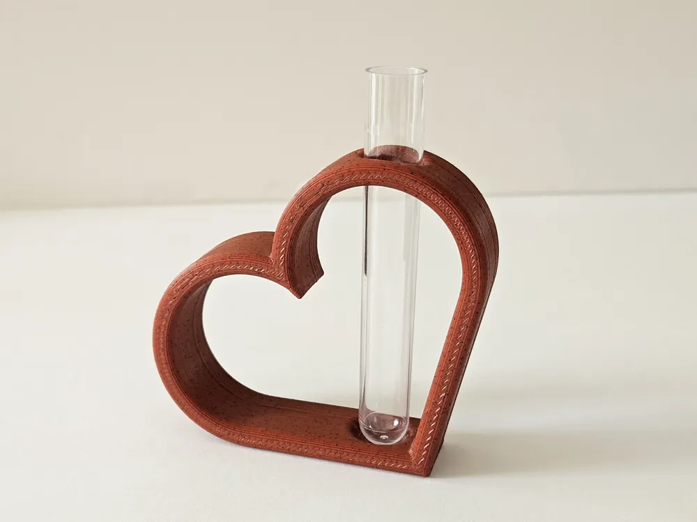 Heart Test Tube Holder - Free 3D Print Model - MakerWorld