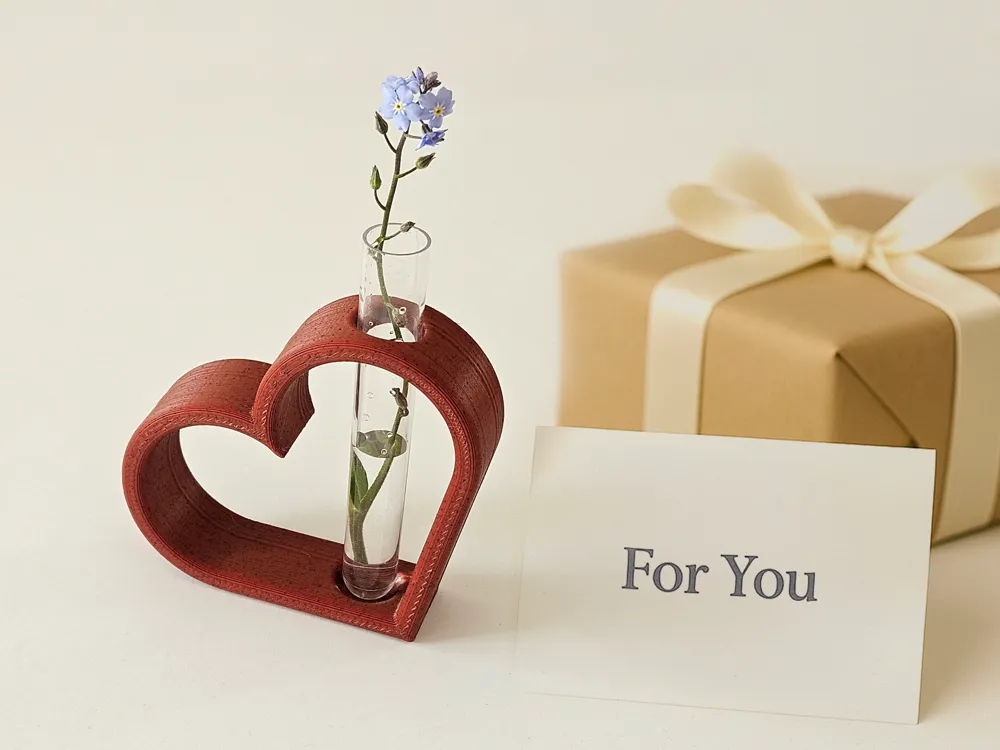 Heart Test Tube Holder - Free 3D Print Model - MakerWorld