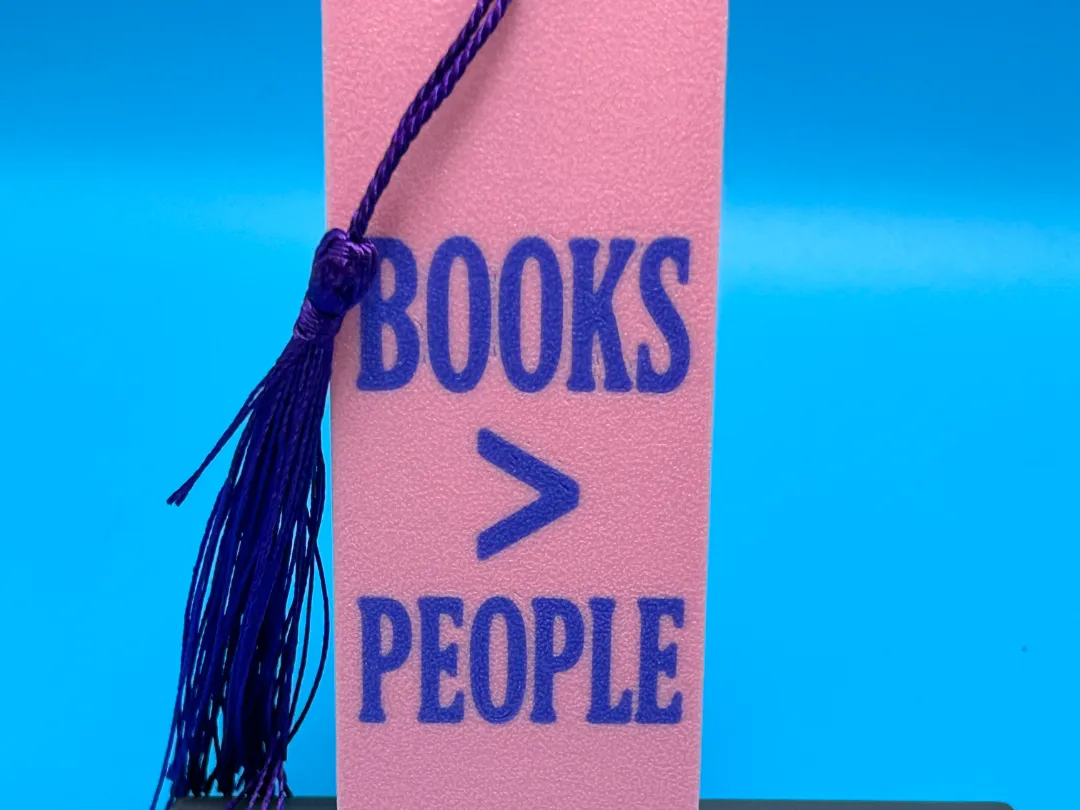 Books over people Bookmark by Teeverse3D MakerWorld: Download Free 3D ...