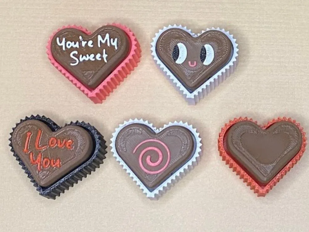 Valentine's Day Chocolate Heart Clicker Fidget Toy by helloadorable ...