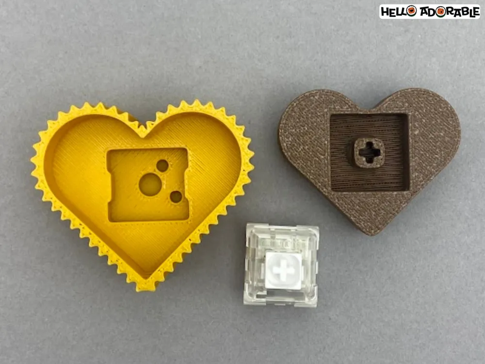 Valentine's Day Chocolate Heart Clicker Fidget Toy - Free 3D Print ...