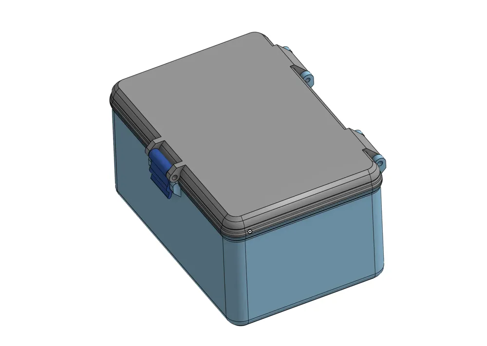 Parametric box with latch - Free 3D Print Model - MakerWorld