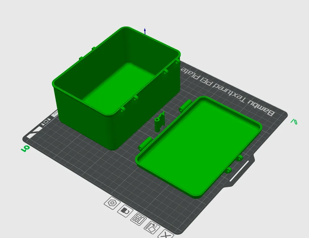 Parametric box with latch - Free 3D Print Model - MakerWorld